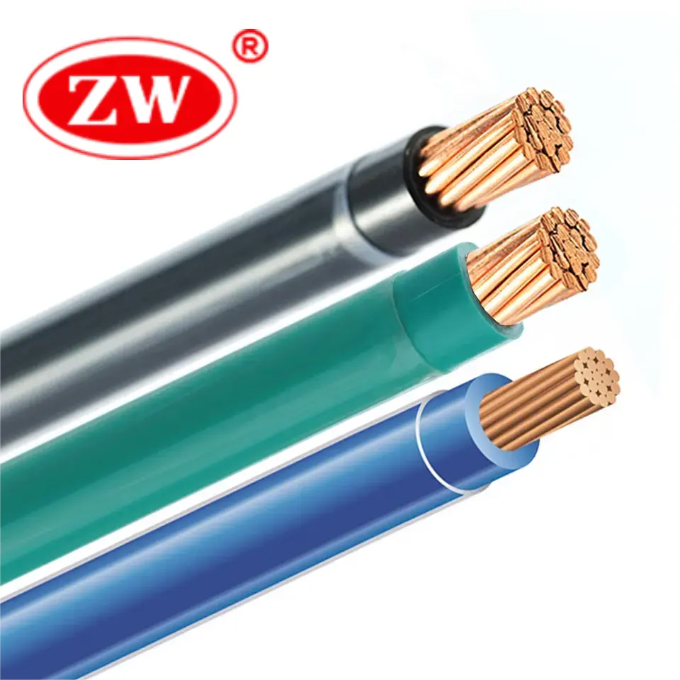 2 THHN THWN-2 Alambre de cobre para la construcción